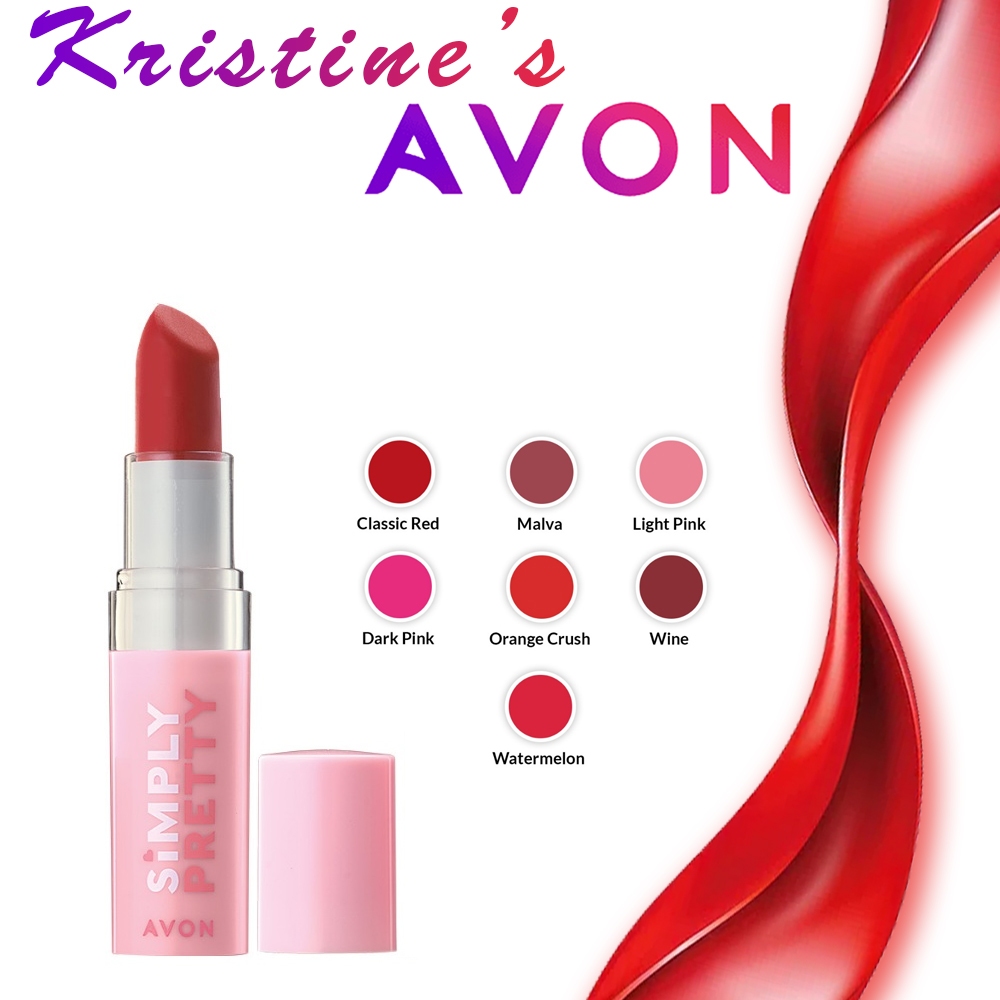 AVON Simply Pretty Matte Lipstick 4g | Shopee Philippines