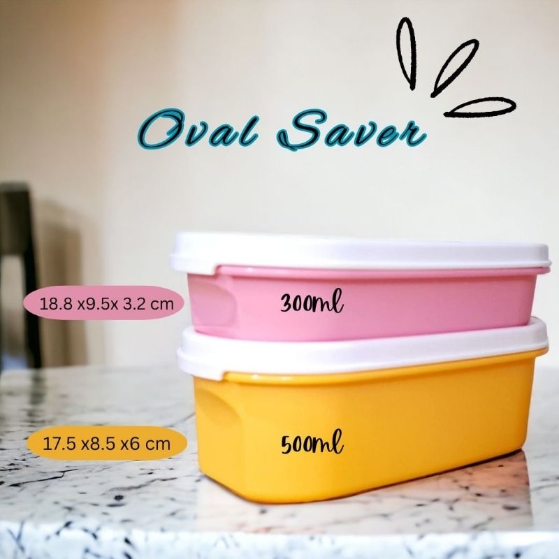 Tupperware Oval Smart Saver (2pcs) | Shopee Philippines