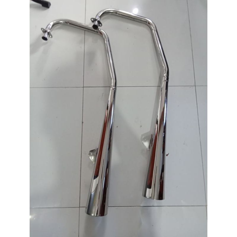 BAJAJ CT 125 Old Model MUFFLER Pipe Stainless | Shopee Philippines