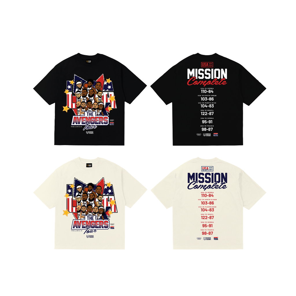 KOTC "The Avengers Tour" Team USA Basketball T-Shirt for Men | Kings of ...