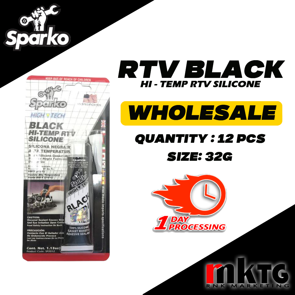 Sparko RTV 12x32g/85g (BLACK,RED,CLEAR) WHOLESALE | Shopee Philippines