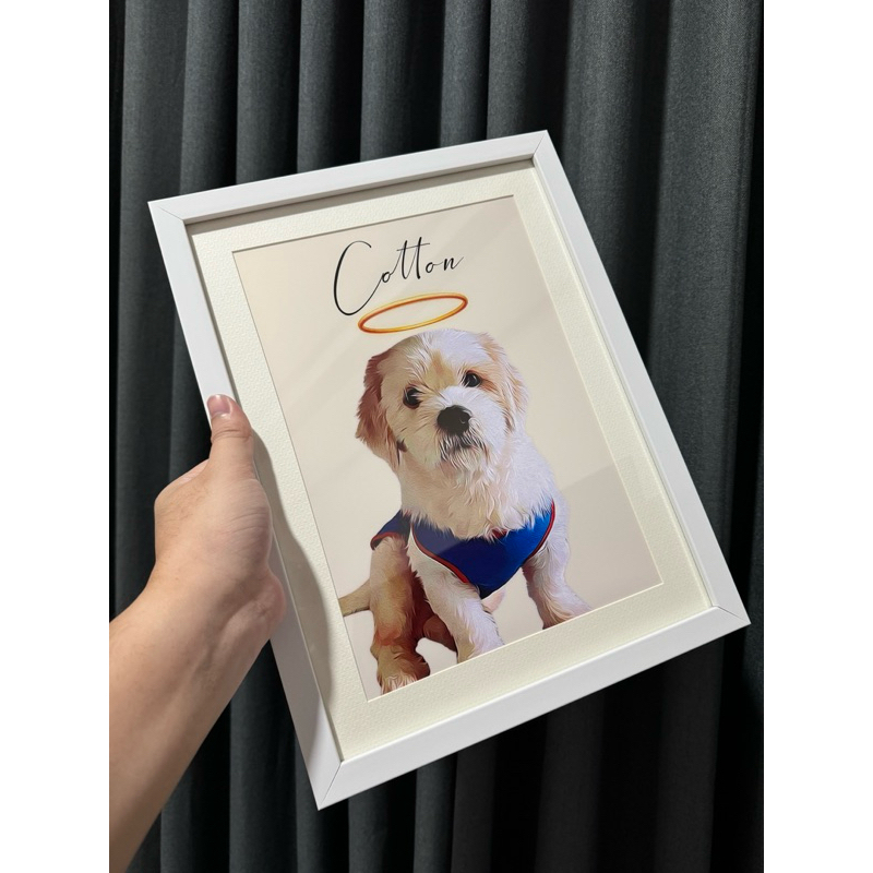 Customized Pet Portrait with Oil Painting Effect | Shopee Philippines