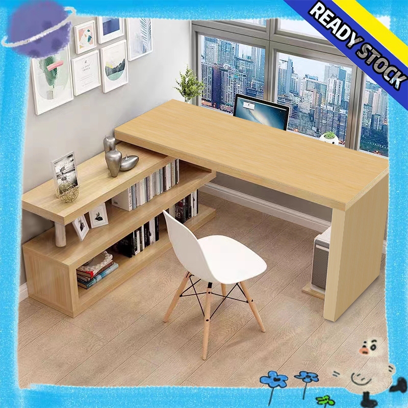 COD High quality L-shaped Computer Table Study Desk with rotating ...