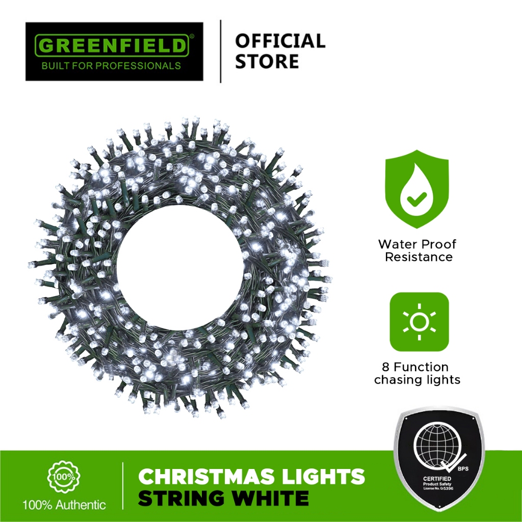 Greenfield Christmas String Lights 100L White | Shopee Philippines