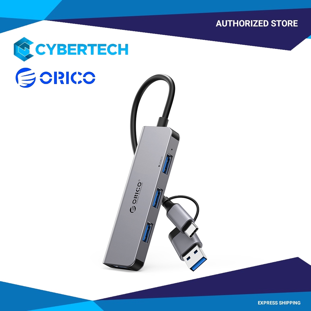 Orico YSA5-U3-GY-BP 4-Port USB 3.0 HUB | Shopee Philippines