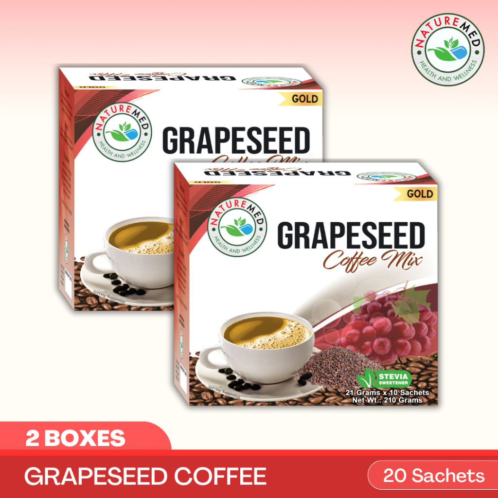 2 Boxes GRAPESEED COFFEE | 20 Sachets | Heart Disease, Diabetes, Cancer ...