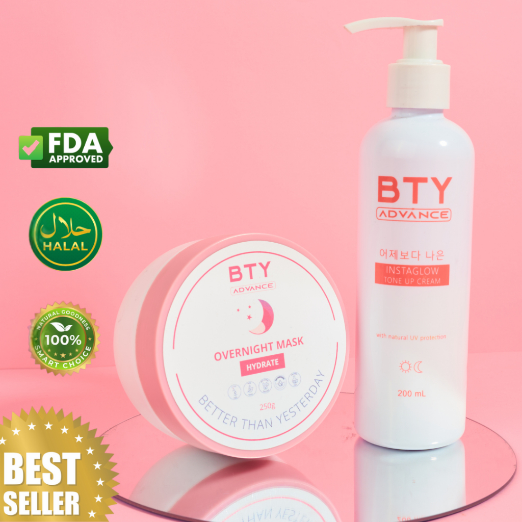 BTY Advance Overnight Mask 250g and Instaglow Cream 200mL | Shopee ...