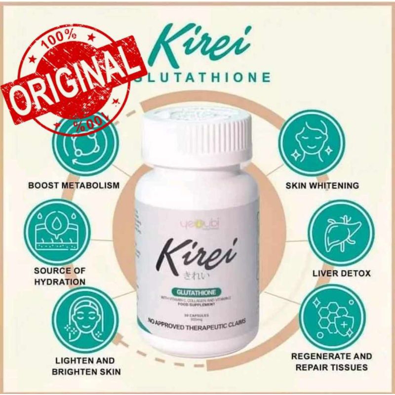 100% ORIGINAL KIREI GLUTATHIONE (30 CAPSULES) | Shopee Philippines