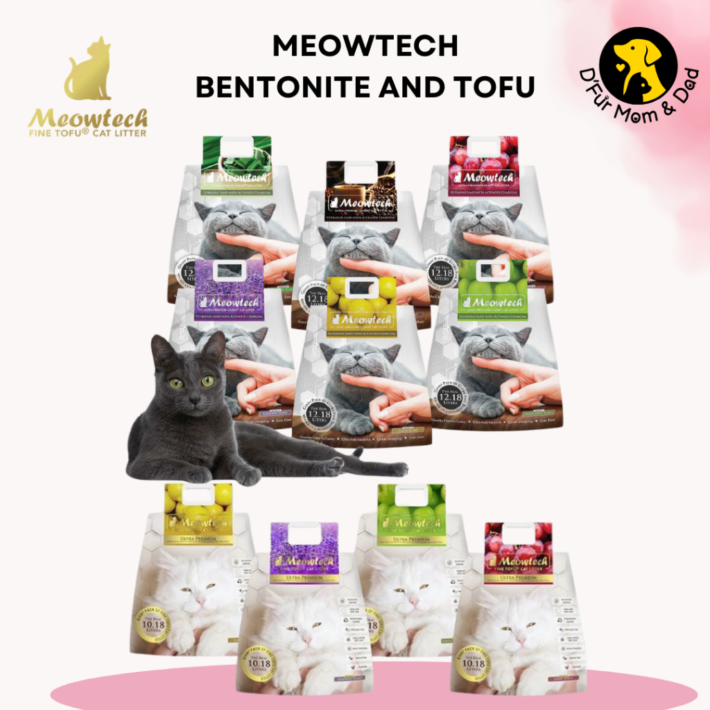Meowtech Cat Litter Bentonite and Tofu | Shopee Philippines