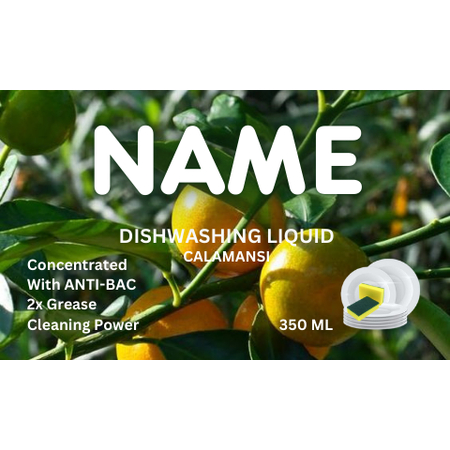 WATER RESISTANT Customized Dishwashing Liquid Sticker Label | Shopee ...