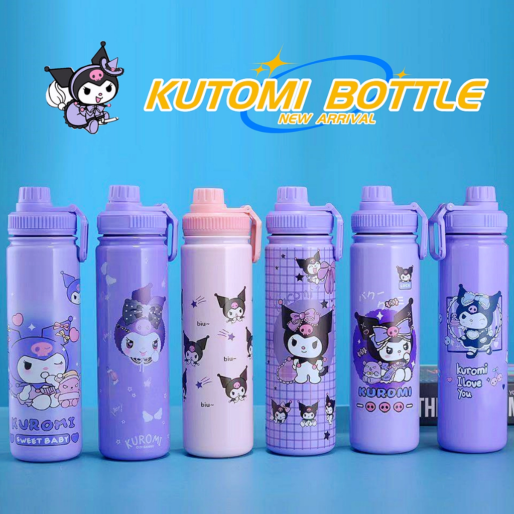 KUROMI 800ml Space Kettle Thermos Cup Sports tumble Stainless steel large capacity thermos ...