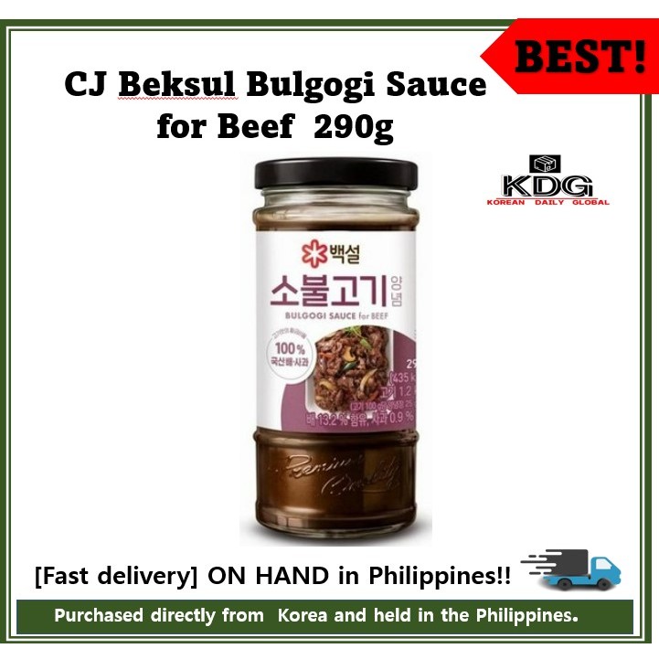 CJ Beksul ]Korean BBQ Original Bulgogi Beef Marinade Sauce 290g 1Bottl | Shopee Philippines