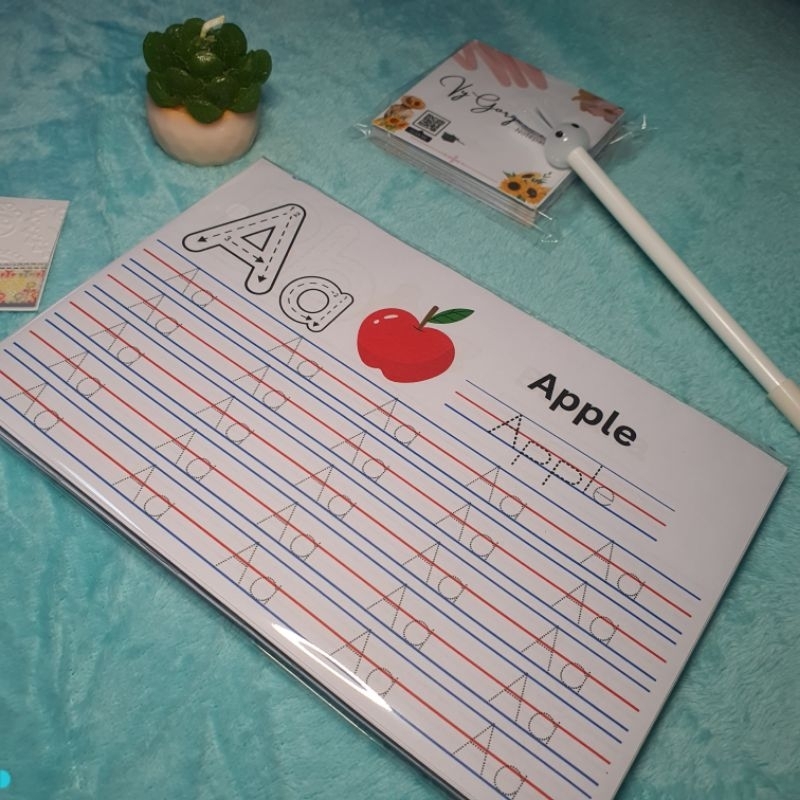 Personalized Tracing pad ABC and Numbers | Shopee Philippines