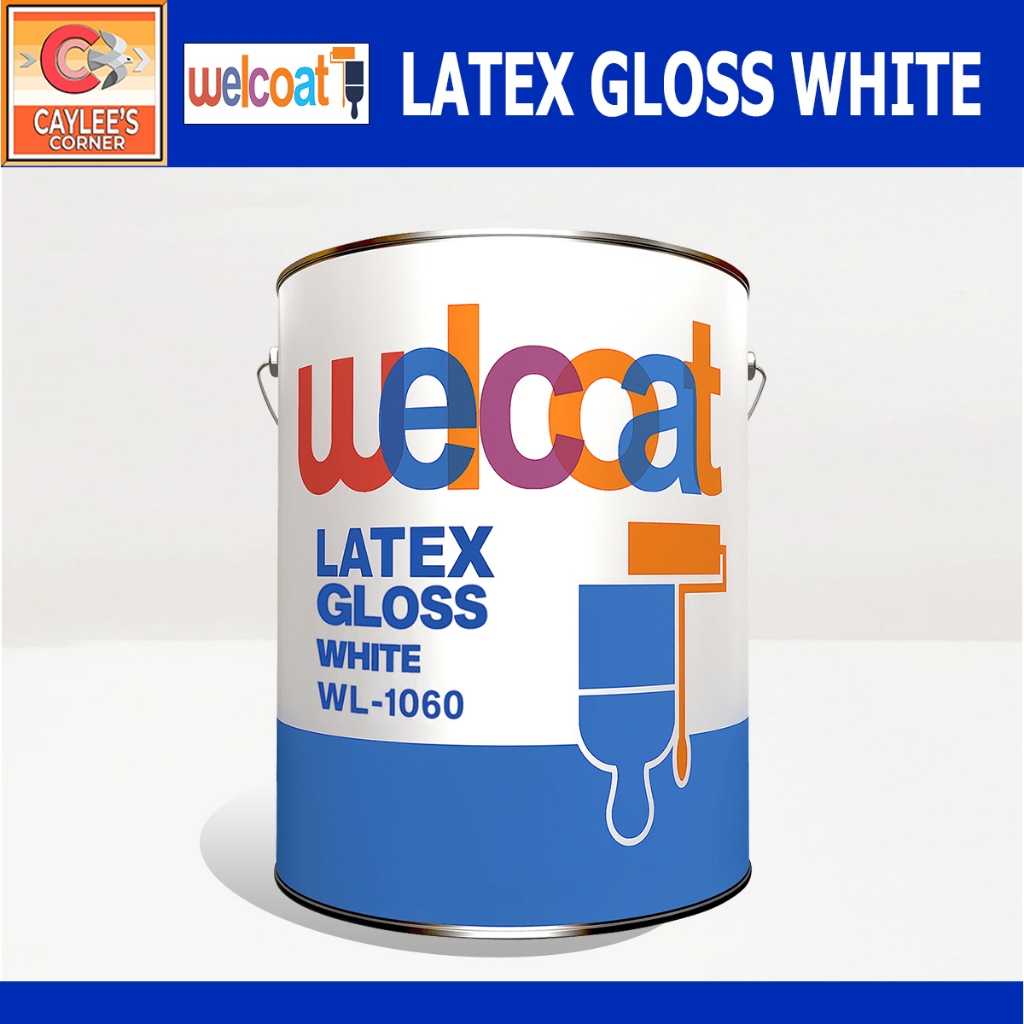 WELCOAT Gloss Latex White - 1 Liter and 4 Liters | Shopee Philippines