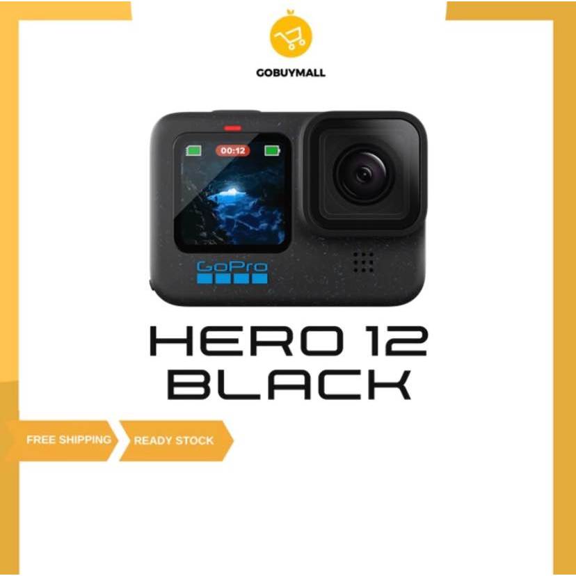 GoPro HERO12 (Hero 12) Black - Waterproof Action Camera with 5.3K HDR ...