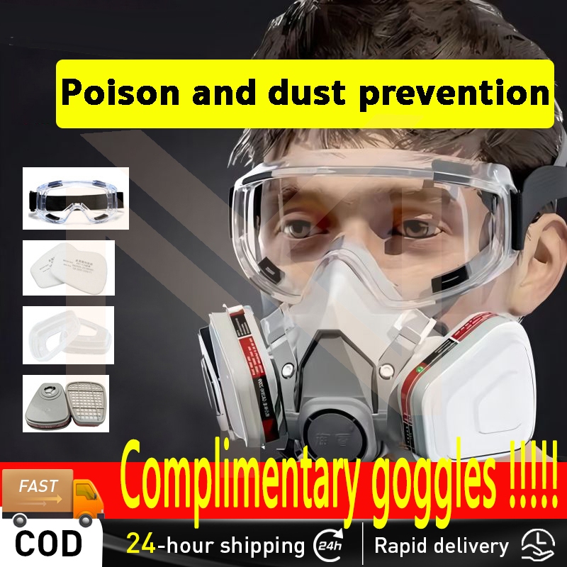 jyp 7 In 1 Set Safe Work Filter Dust Mask 3M 6200 Half Finish Spray ...