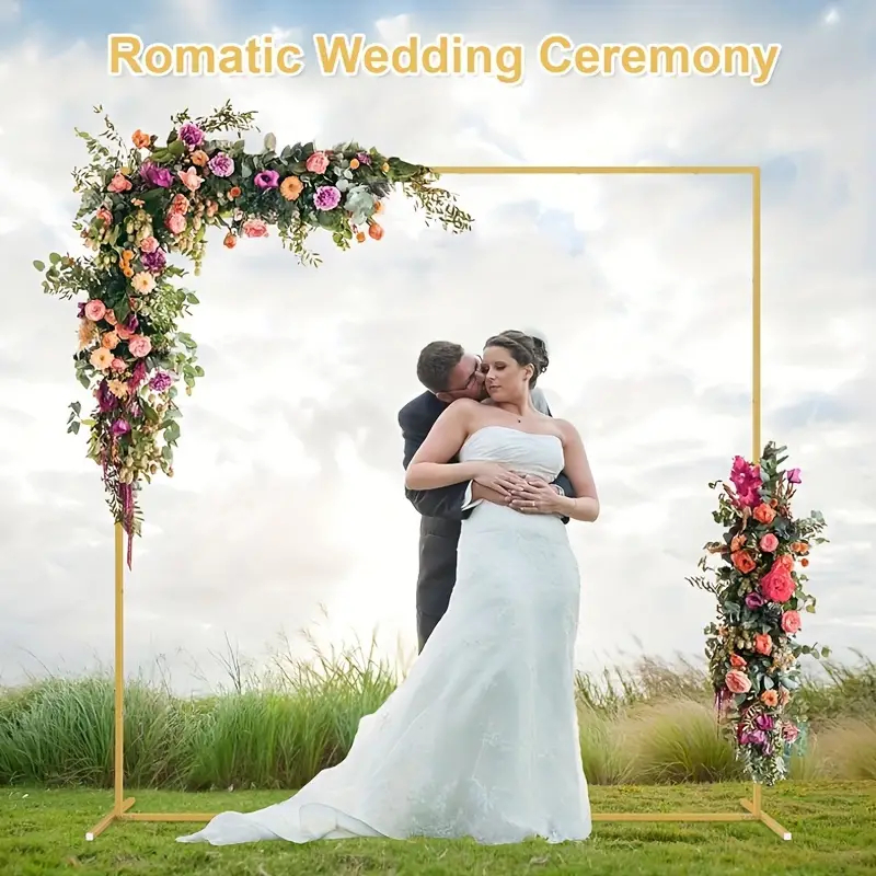 2MX2M Square Metal Arch Wedding Party Bridal Prom Garden Floral Arch ...