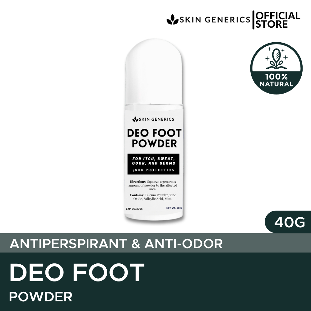 [ ANTI-ODOR + ANTIPERSPIRANT ] SkinGenerics Deo Foot Powder ...