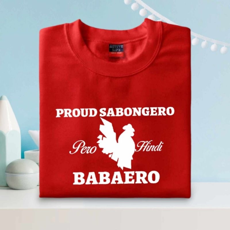 proud sabungero pero Hindi babaero tshirt minimalist | Shopee Philippines