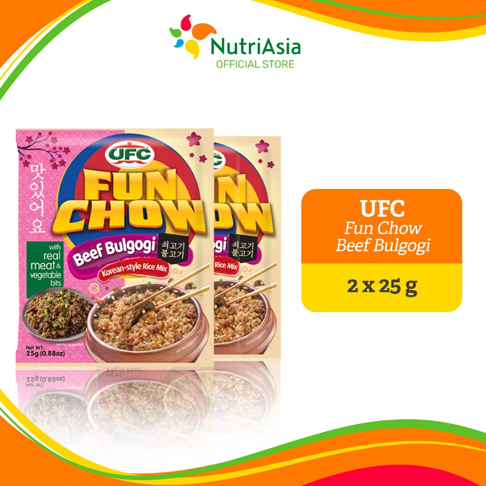 UFC Fun Chow Korean-Style Rice Mix Bulgogi 25g Bundle of 2 | Shopee ...