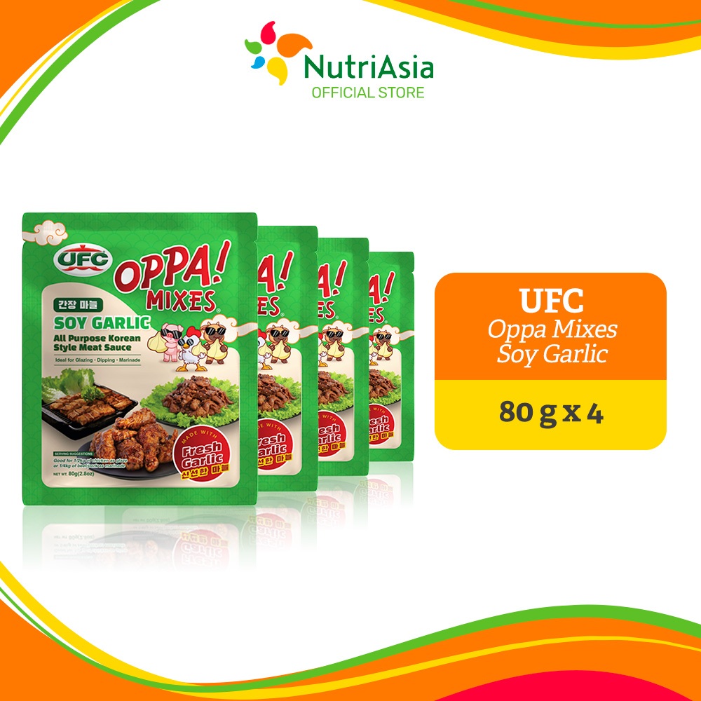 UFC Oppa Mixes Soy Garlic 80g Bundle of 4 | Shopee Philippines