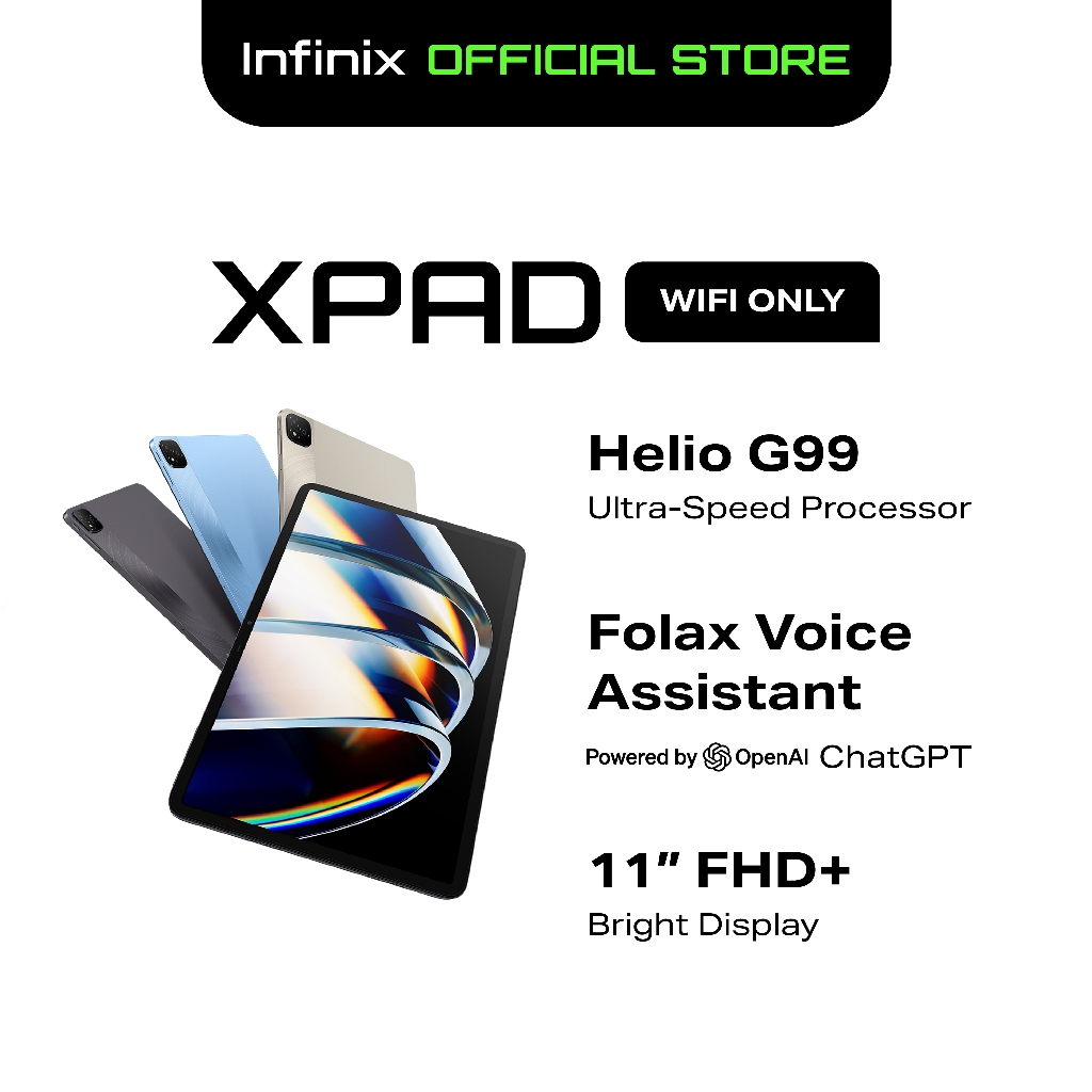 Infinix XPAD WiFi, 4+256, Helio G99, 11"FHD+ Bright Display, (1 Year ...
