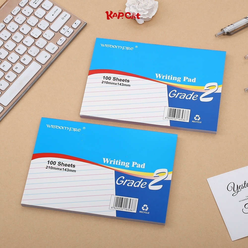 KAP.CAT 1PAD 100sheets WRITING PAD PAPER (Individual OPP bag packaging ...