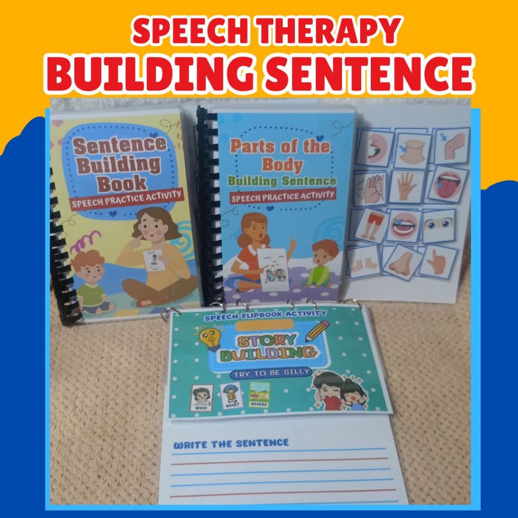 Speech Building Parts of the Body Activity Workbook Speech Therapy and ...