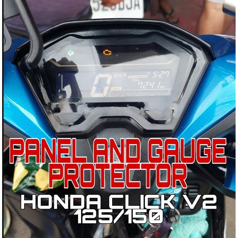 HONDA CLICK V2 125/150 2in1 PANEL AND GAUGE PROTECTION (EASY TO INSTALL ...