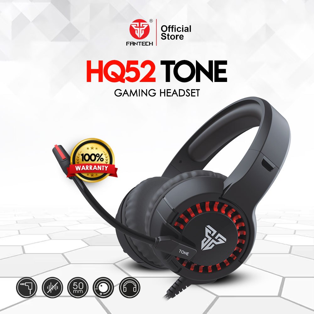 Fantech HQ52 Tone Adjustable Headband Gaming Headset Headphones with ...
