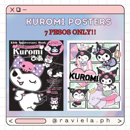 Kuromi Poster Stickers | Shopee Philippines