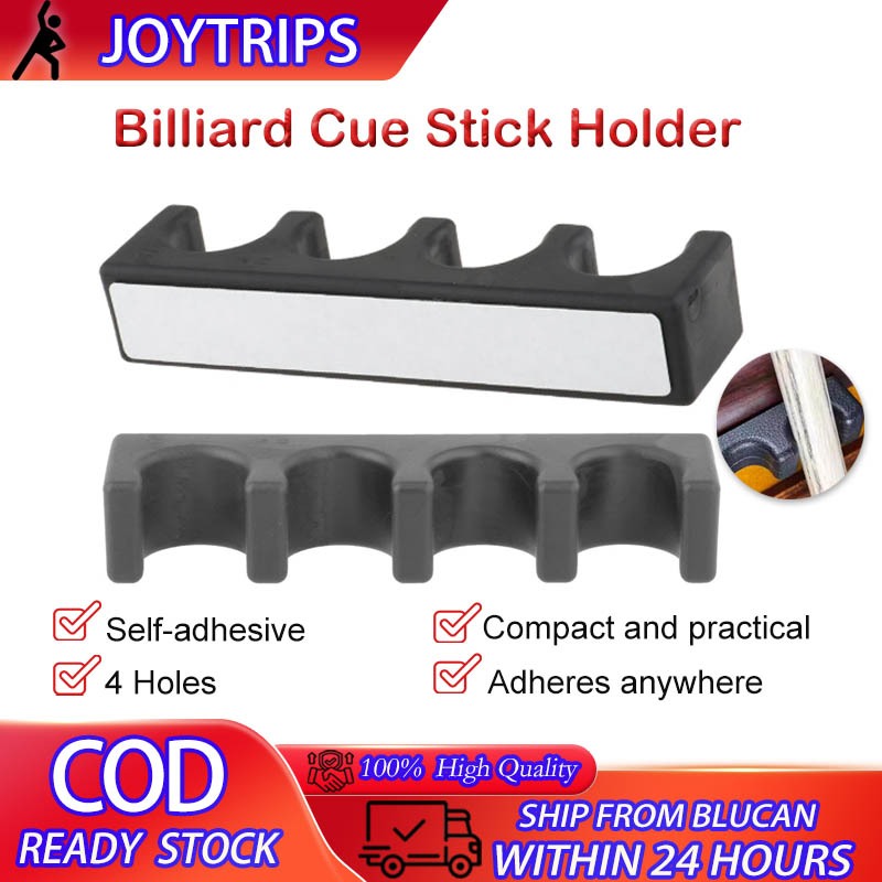 4 Holes Billiards Pool Cues Holder Snooker Cue Stick Stand Rest Cue ...
