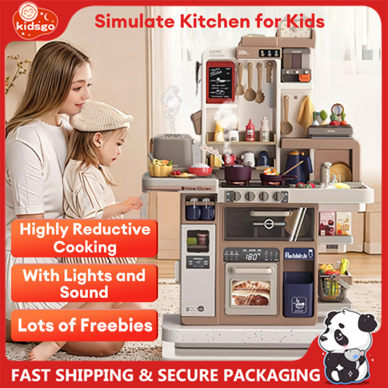 Children Kitchen Toys for Kids Highly Reductive Cooking Toy Educational ...