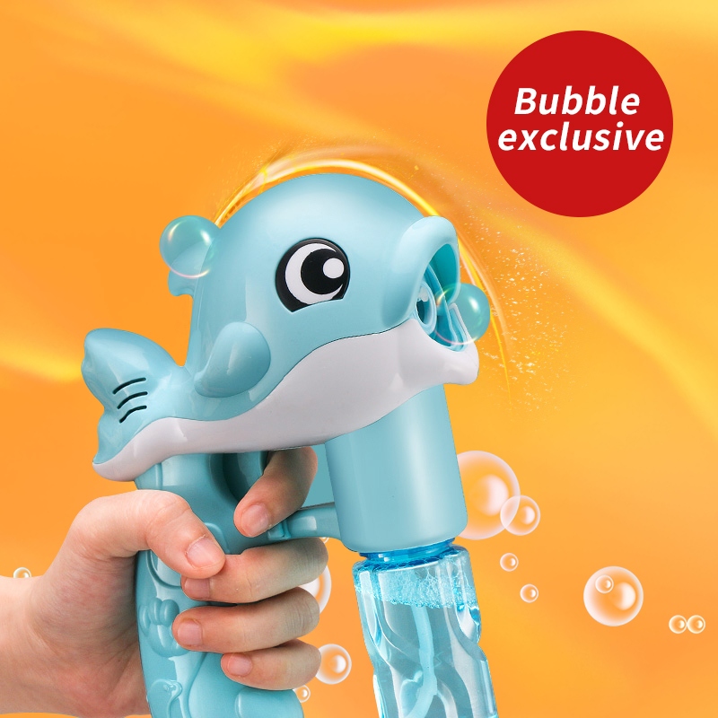 Fully Automatic Children's Dolphin Bubble Gun Gift Electric Bubble ...