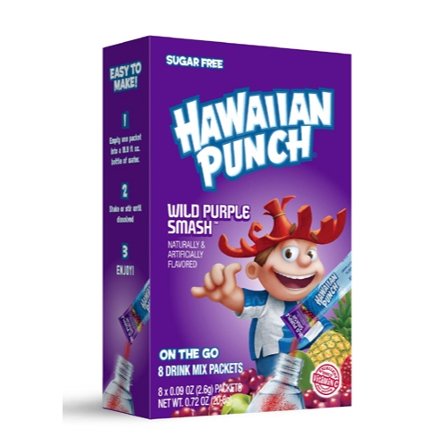 HAWAIIAN PUNCH SUGAR-FREE POWDERED DRINK MIX, WILD PURPLE SMASH, 8 ...