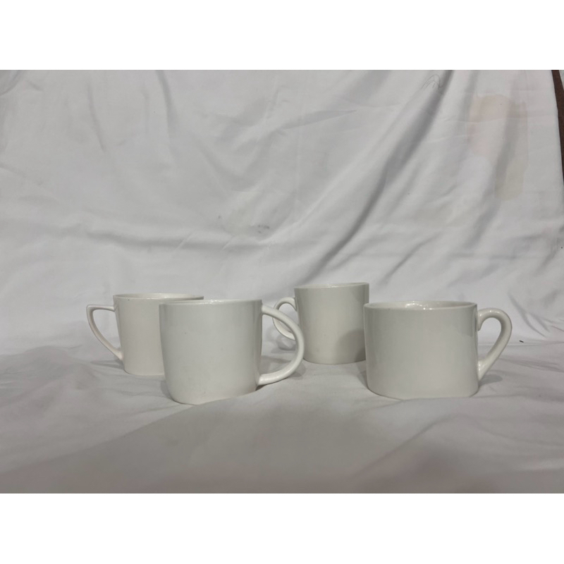 Ceramic 8oz cup white coffee cup coffee mug | Shopee Philippines