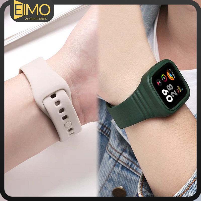 Silicone Case Strap for Redmi Watch 3 ACTIVE /Redmi Watch 3Lite ...