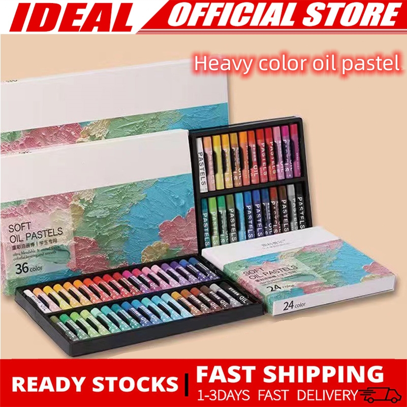 Heavy color oil pastel 12/24/36/48 color soft painting crayons children ...