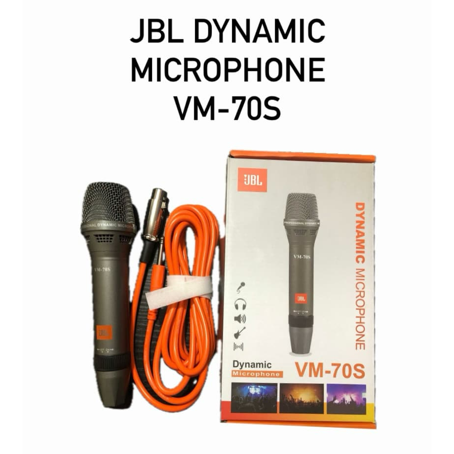 JBL MICROPHONE DYNAMIC VM-70S HIGH QUALITY PROFESSIONAL BRANDNEW WIRED MICROPHONE | Shopee ...