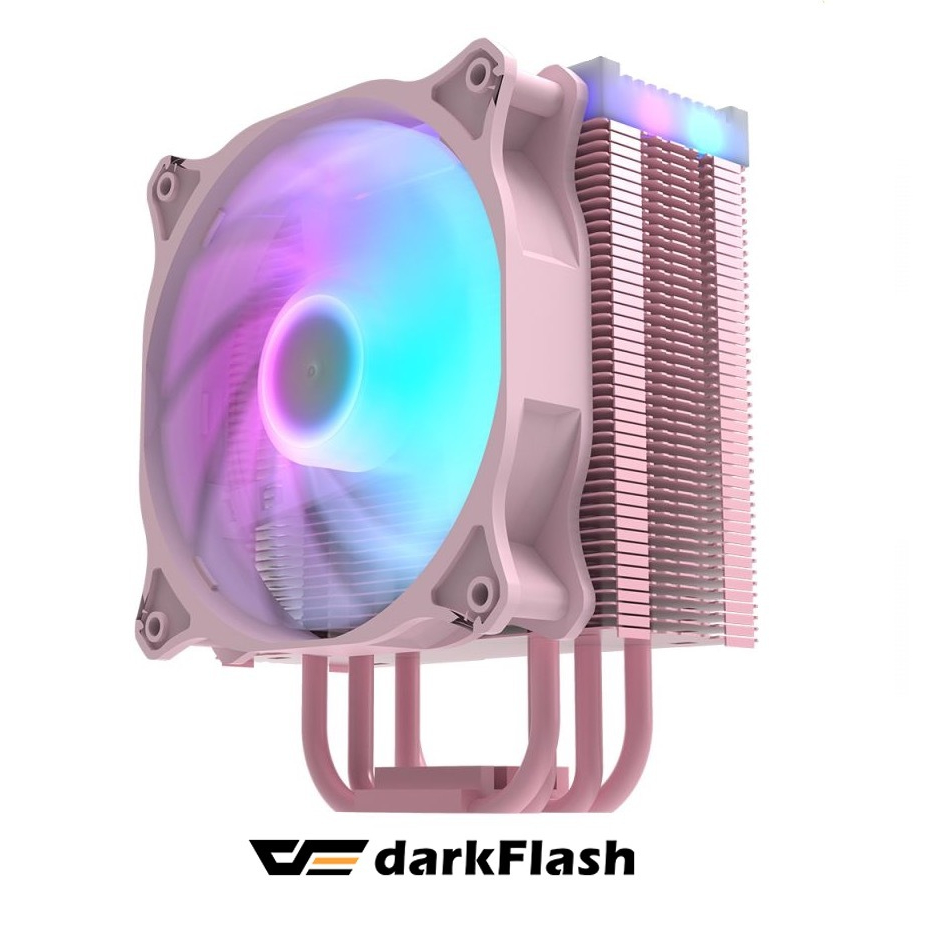 DarkFlash DarkAir ARGB CPU Cooler, High Cooling Tower Fan, RGB Sync, 4 ...