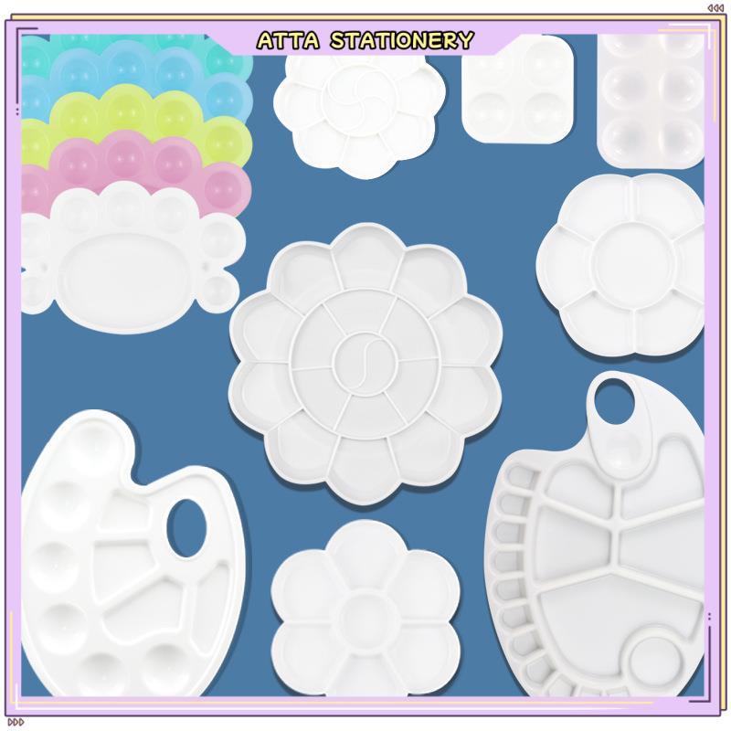 PP Painting Mixing Plate / Paint Palette Colorful Watercolor PP Palette ...