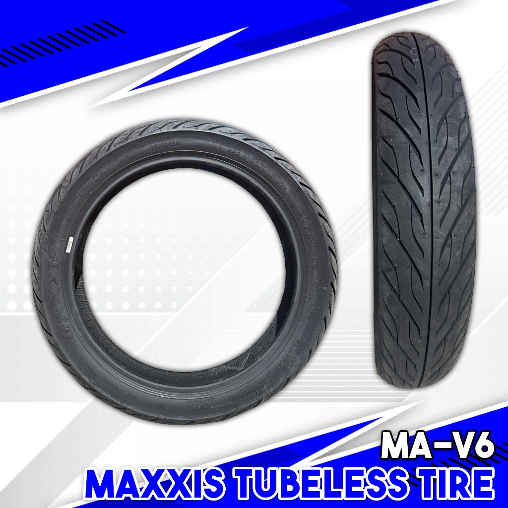 MA-V6 MAXXIS TUBELESS TIRE BY 14(FREE SEALANT) | Shopee Philippines