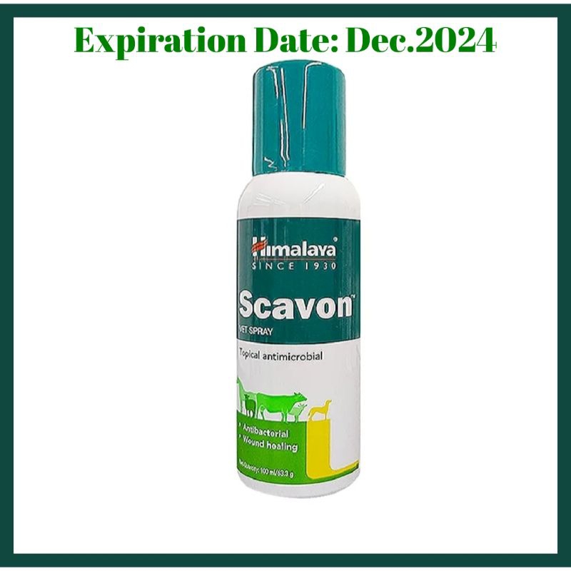Himalaya Scavon 100mL Topical Vet Spray Ex.Date: DEC.2024 Antimicrobial ...