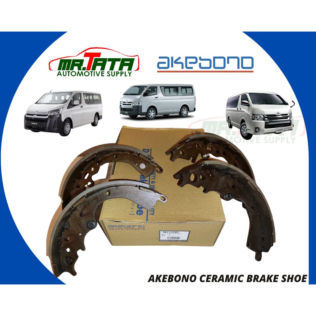 Akebono REAR Brake Shoe for Toyota Hiace Old face and Toyota Hiace ...