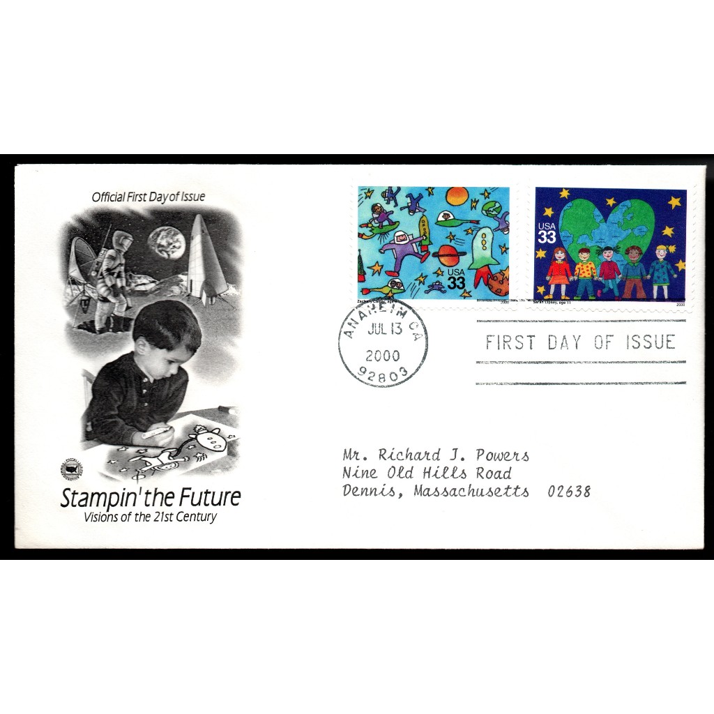 2000 FDC Cachet's AMERICANA Stamp Collecting with Matching Postage ...