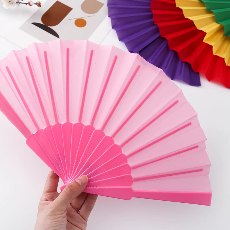 Pamaypay Elegant Floral Design Plastic Folding Fan Handheld Cool Summer ...