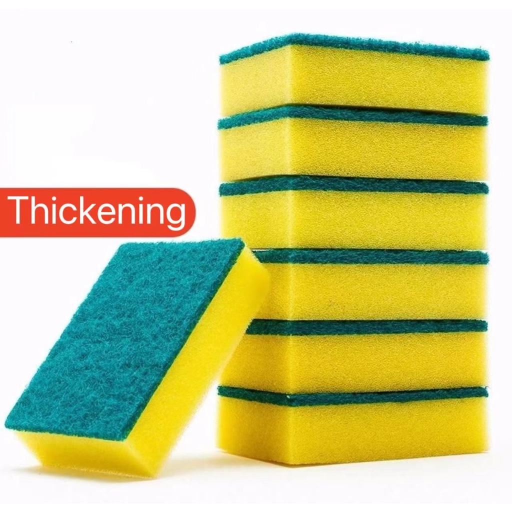 Thicken Dishwashing Sponge Block Magic Sponge waist type steel wool ...