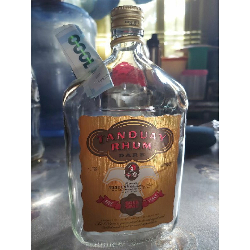 Recycled Bote Bottle Tanduay Litro Alkansya Coin Bank | Shopee Philippines