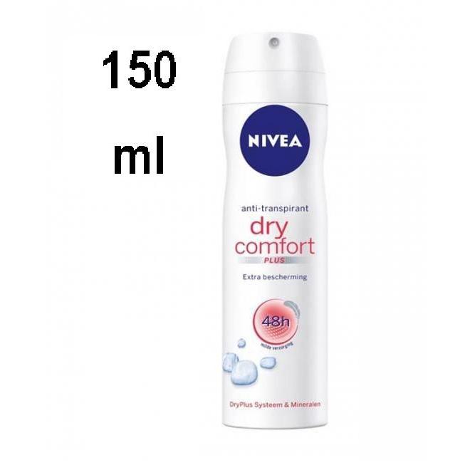 Nivea Women Deodorant Anti-Perspirant - Dry Comfort Plus - extra protection - 150 ml | Shopee ...