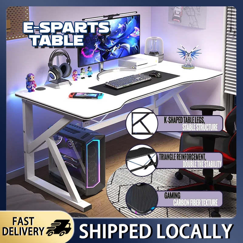 Modern Minimalist Gaming Table E-sparts table Laptop Desk Carbon Fiber ...